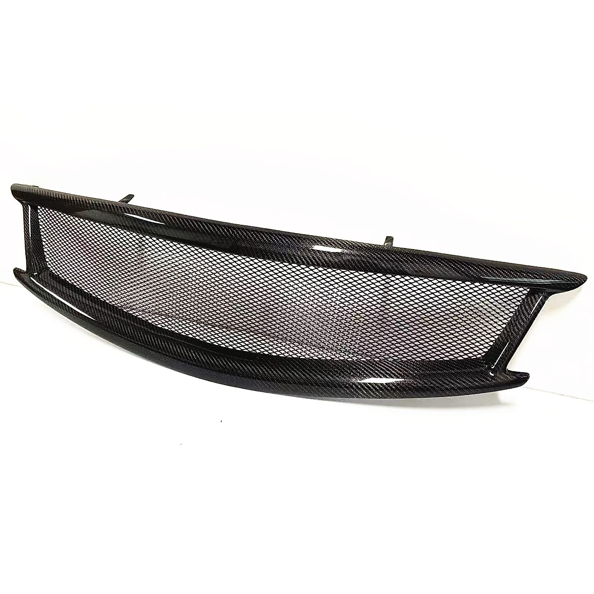 Front Car Bumper Grille Grill for Infiniti G G37 Nissan Skyline 2010-2014 Sedan Carbon Fiber