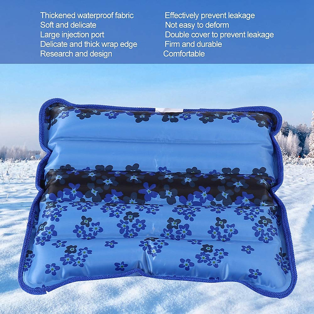 Cooling Mat, Cool Pillow Ice Pillow, Water Filling Ice Pillow Chair Pad, Multifunctional Children Adult Waterproof Ice Pillow Water Seat Cushion Baby, Children, Student, Office, Car, Travel(#1)