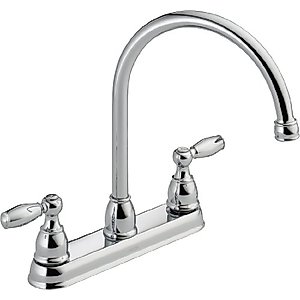 Delta Faucet 21987LF Two Handle Kitchen Faucet, Chrome