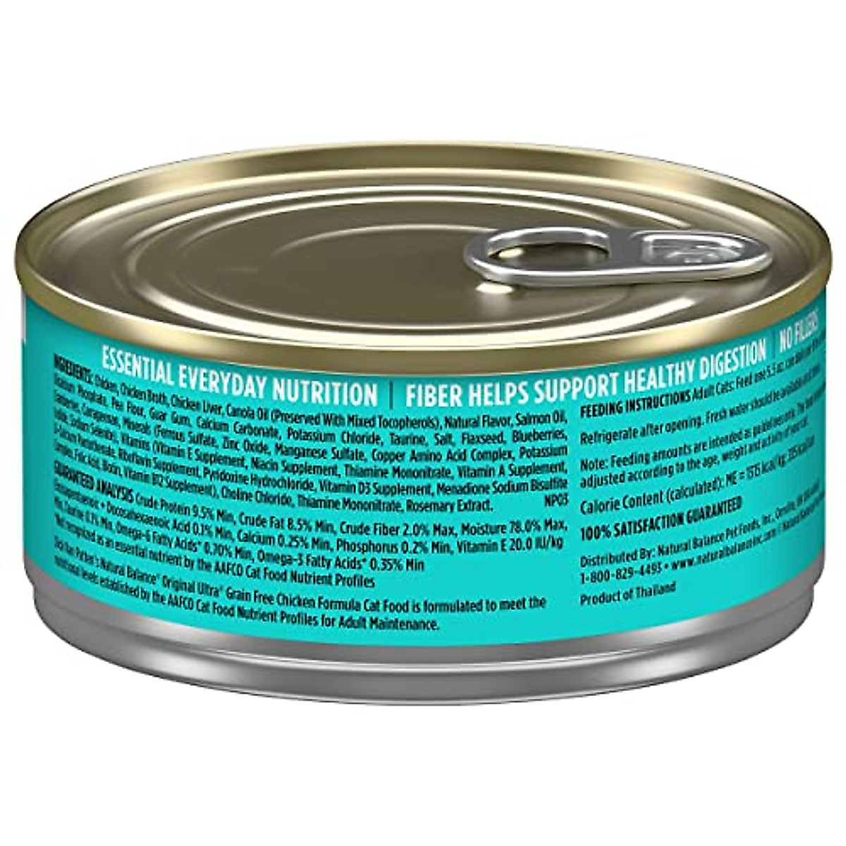 Natural Balance Original Ultra Grain Free Chicken Cat Food Wet Canned Food for Cats 5.5-oz. Can (Pack of 24)