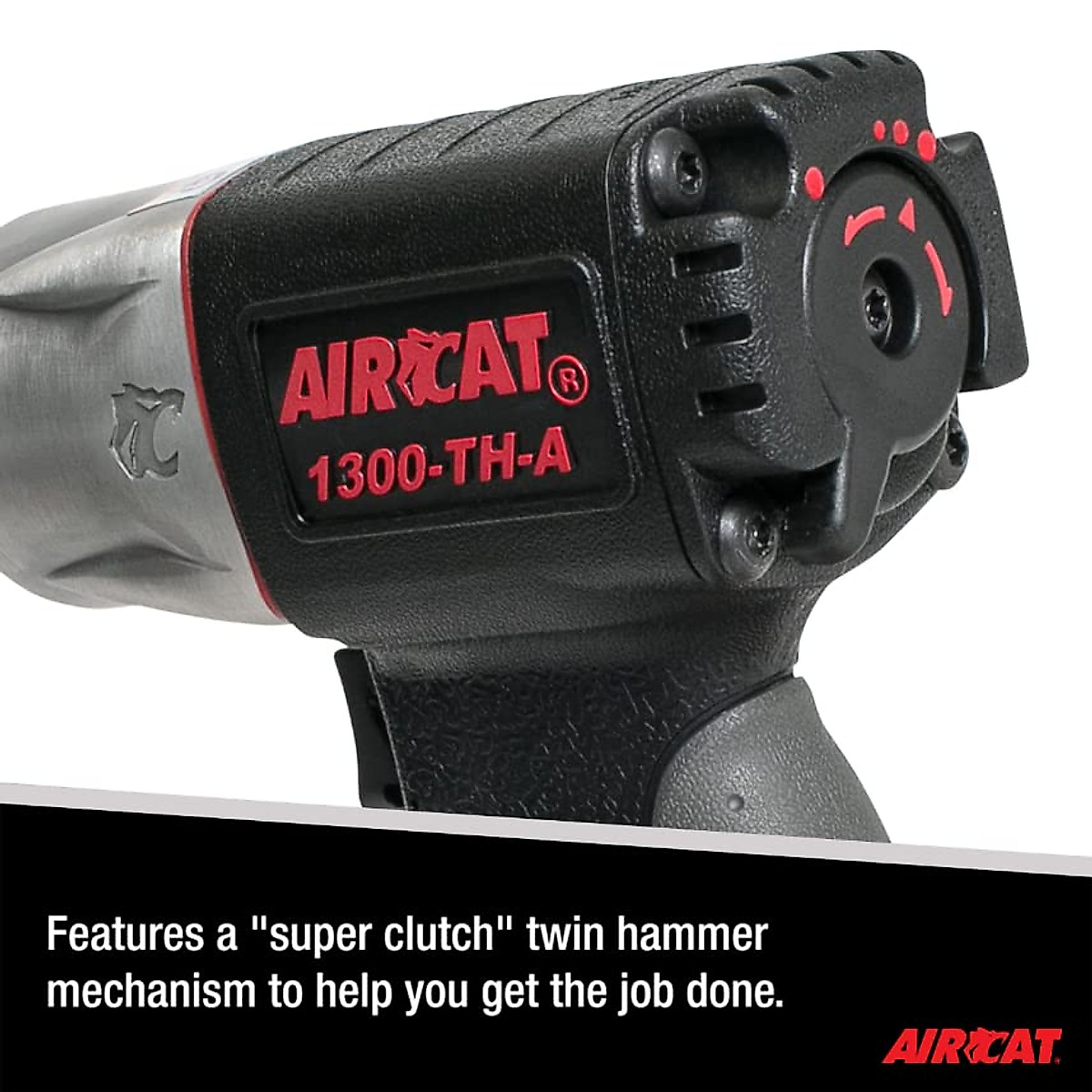 AIRCAT Pneumatic Tools 1300-TH-A: 3/8-Inch Composite Impact Wrench 600 ft-lbs