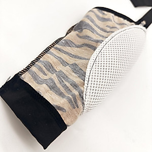 PriPre Dogs Knee Protector Pad for Calluses, Dog Knee Brace, Front Elbow Support Wrap, Dog Sleeves for Wounds Dog Elbow Callus Treatment for Medium Large Dogs with Scarf （XL Tiger Stripe）