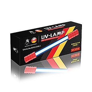 TAISHAN Aquarium Clean Light，9W&11W&13W UV Sanitizer Submersible Light with Timer,Aquarium Water Clean with Shading Strip,Green Clear Waterproof Clean Lamp for Pond,Swimming Pool,Indoor