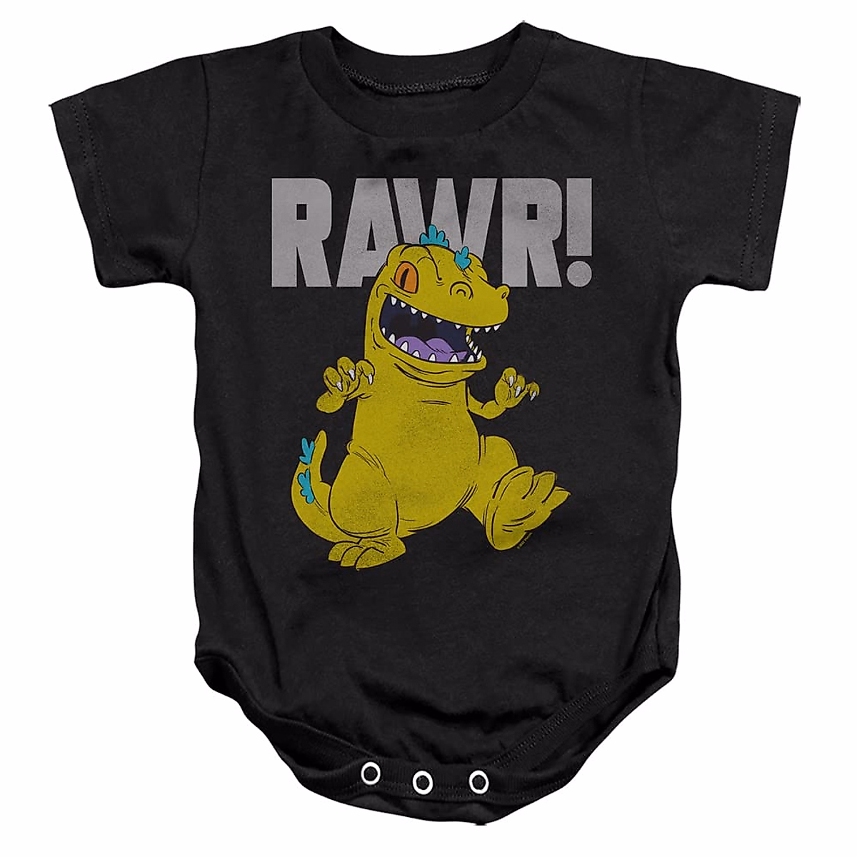 Rugrats Reptar Unisex Infant Snap Suit for Baby (6 Months) Black
