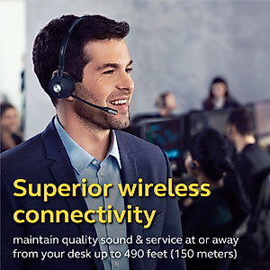 Jabra Engage 65 Wireless Headset, Mono – Telephone Headset with Industry-Leading Wireless Performance, Advanced Noise-Cancelling Microphone, Call Center Headset with All Day Battery Life