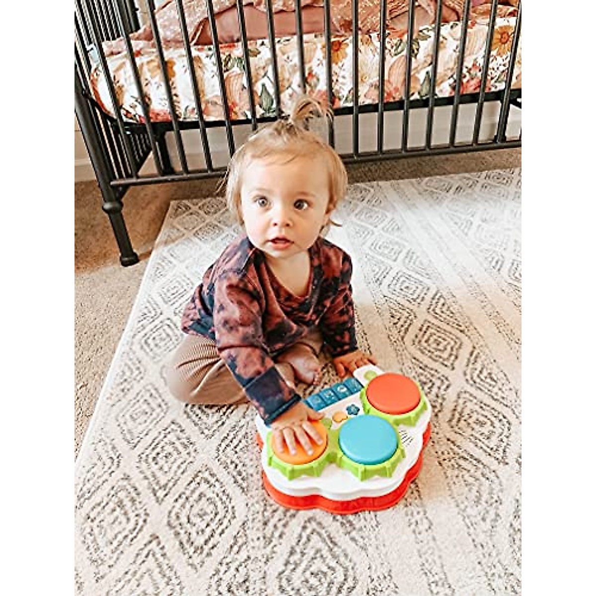 Baby Toys 6 to 12 Mouth, Baby Drum Toys for Toddler Girl and Boy, Piano Light Up Toys for 6 9 12 18 Babies and Toddlers, Early Learning Educational Musical Gift Toy for 1 Year Old Boys Girls