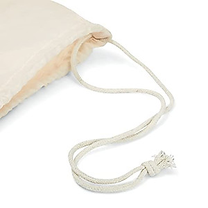 5 Piece Large Collapsible Laundry Hamper with 2 Removable Liner Bags and Folding Frame (Beige, 13 x 23 In)