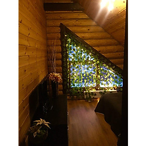 HECATY 12 Strands 90 ft Artificial Fake Grape Vines with 9 Strings Grapes, Hanging Plant Large Leaves Garland for Wedding Party Store Home Decor Indoor Outdoors