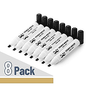 Mr. Pen- Black Permanent Markers, 8 Pack, Chisel Tip Permanent Marker, Markers, Black Markers, Thick Black Markers, Permanent Marker Chisel, Chisel Tip Black Marker, Chisel Tip Black, Chisel Tip