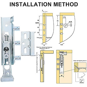 Scicalife Kitchen Concealed Cabinet Hangers Wall Hanging Bracket Heavy Duty Wall Unit Cabinet Plates Wall Mounted Cabinet Cupboard Holder