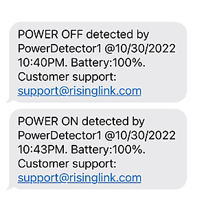 Risinglink Power Failure Alarm, Power Failure Detector, with Email, Text Message, and Audio Alerts(2nd Generation)
