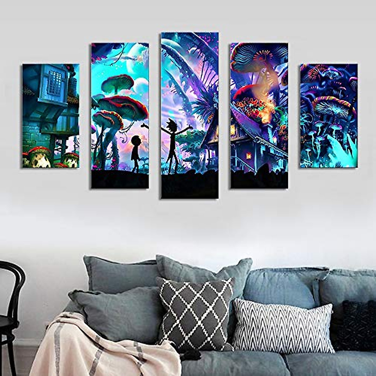 DIY 5D Full Drill Diamond Painting Kits for Adults Kids, Crystal Rhinestone Diamond Embroidery Paintings Arts Craft Home Wall Decor (Wonderland, 37.4 x 17.7 Inch)
