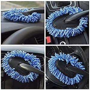 Loyakuu (3 Pack Microfiber Car Duster Exterior Scratch Free, Extendable Handle Interior Multipurpose dust Cleaning Duster for car(Medium)