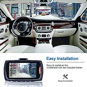 Dash Camera for Cars, Dash Cam 1080P Full HD Dual, G-Sensor,Dashcam 140 Wide Angle 2.7" LCD Display, Super Night Vision, Parking Monitor, WDR, Loop Recording