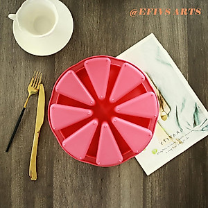 EFIVS ARTS 8 Cavity Cake Slice Mold Scone Pan Mold Pizza Slice Baking Mold Cornbread Mold Mousse Cake Pizza Mold Triangle Soap Mold