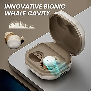 Xmenha Invisible Sleep Earbuds Wireless Smallest Tiny Small Mini Discreet Earbud Noise Cancelling Sleep Ear Buds for Sleeping Earphones Bluetooth 5.3 Comfort Hidden Headphones for Side Sleepers, Work