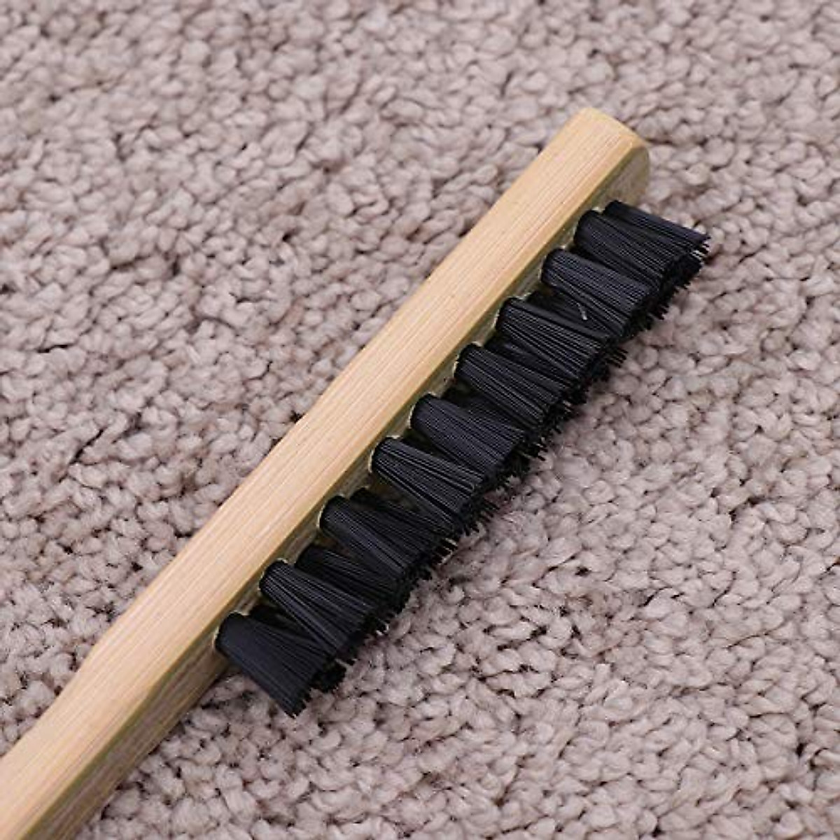 POPETPOP 3Pack Bird Cage Cleaning Brush-Wooden Long Handle Parakeet Cage Cleaner Bird Cleaning Supplies Random Color