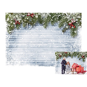 LTLYH 7x5ft Christmas Photography Backdrops Christmas Eve Wood Wall Photo Backdrop Christmas White Snow Photo Props Background A023