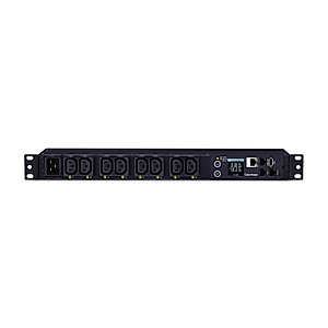 CyberPower PDU81005 Switched Metered-By-Outlet PDU, 100-240V/20A, 8 Outlets, 1U Rackmount