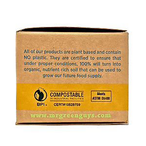 Compostable Heavyweight Disposable Forks - 100 Count CPLA Forks - Eco Friendly Compostable Forks Made from Cornstarch