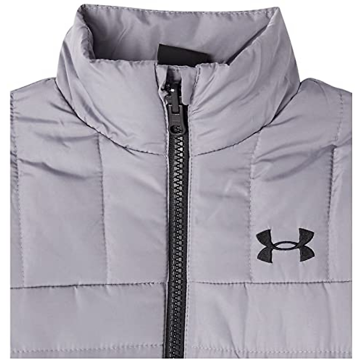 Under Armour Boys' Westward 3-in-1 Jacket, Removable Hood & Liner, Windproof & Water Repellant, Black Gray Block, 6