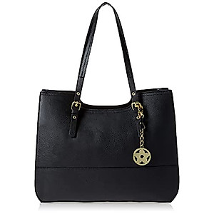 Bueno of California Classic Double Handle Tote, Black