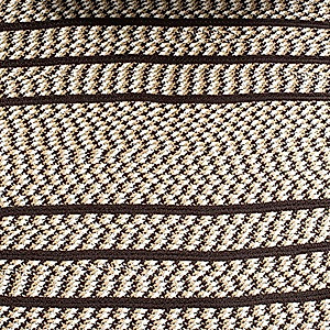 SAFAVIEH Braided Collection 4' x 6' Oval Ivory / Black BRD401C Handmade Country Cottage Reversible Area Rug