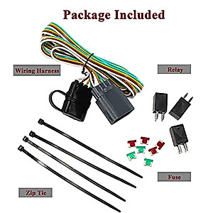 Oyviny Custom 4 Pin Trailer Wiring Harness for Buick Enclave 2013-2017/Chevrolet Traverse 2013-2017/GMC Acadia 2013-2016/GMC Acadia Limited 2017, Factory Tow Package Required