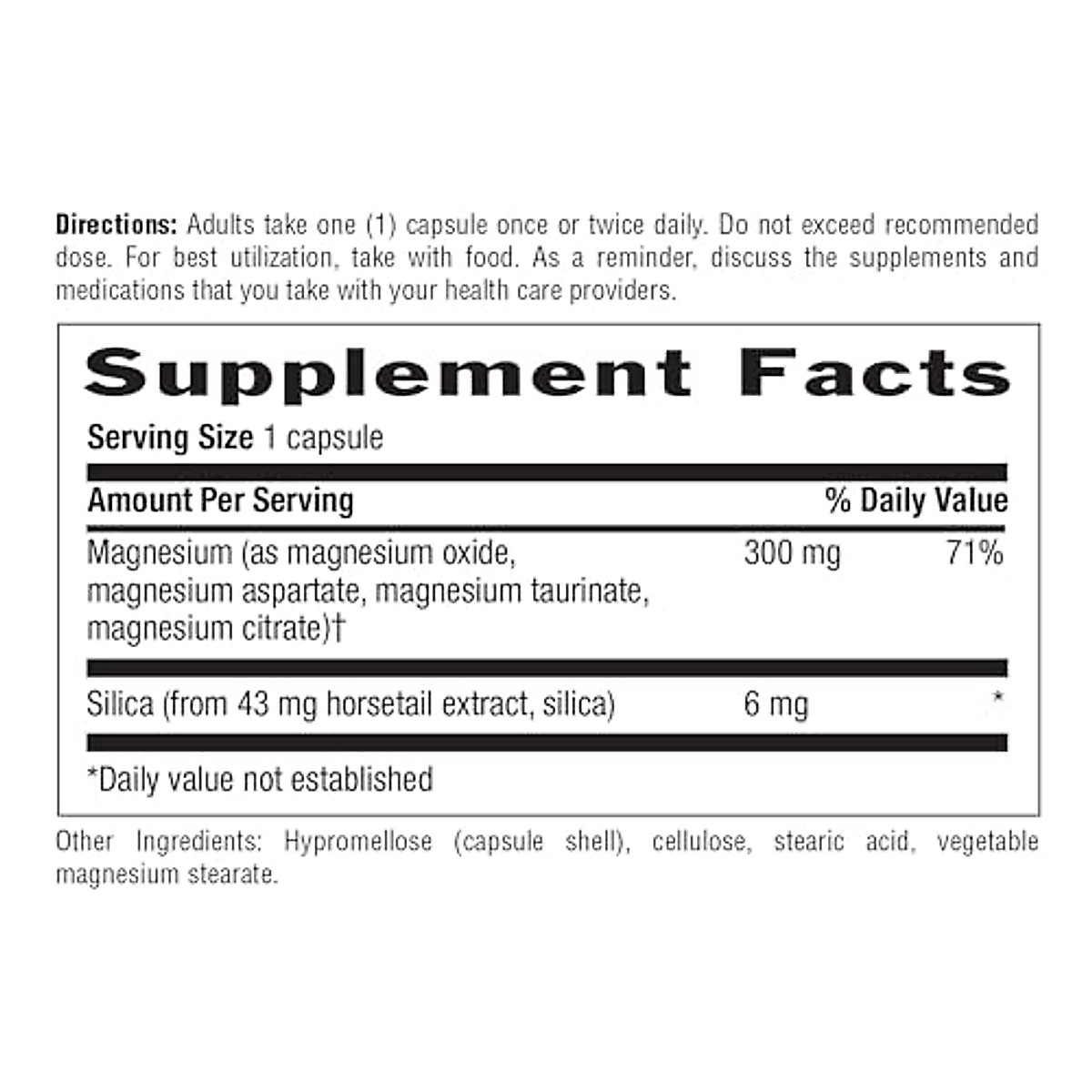 Target-Mins Magnesium with Silica 300 mg 120 Vegetarian Capsules