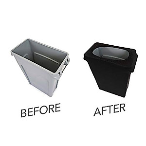 Spandex & Table Linens Slim Jim Stretch Spandex Trash Can Cover, 23 Gallons Black
