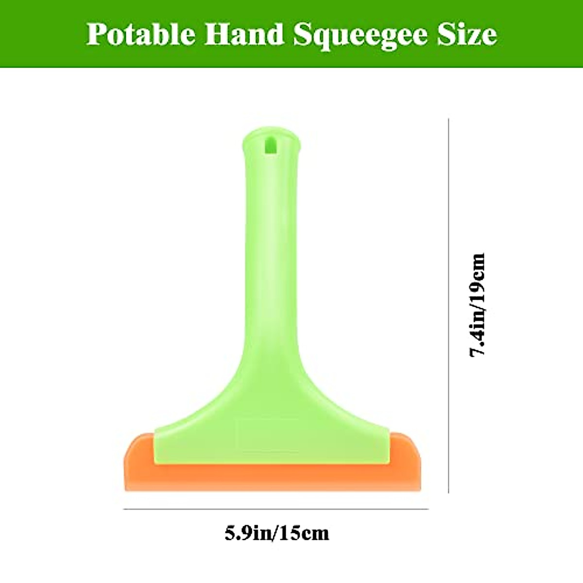 REEVAA Flexible Silicone Squeegee,Rubber Squeegee W/Non-Slip Handle Window Squeegee Small Squeegee,Auto Water Blade Window Tint Squeegee Shower Squeegee for Car Windshield, Mirror,Glass Door, Bathroom