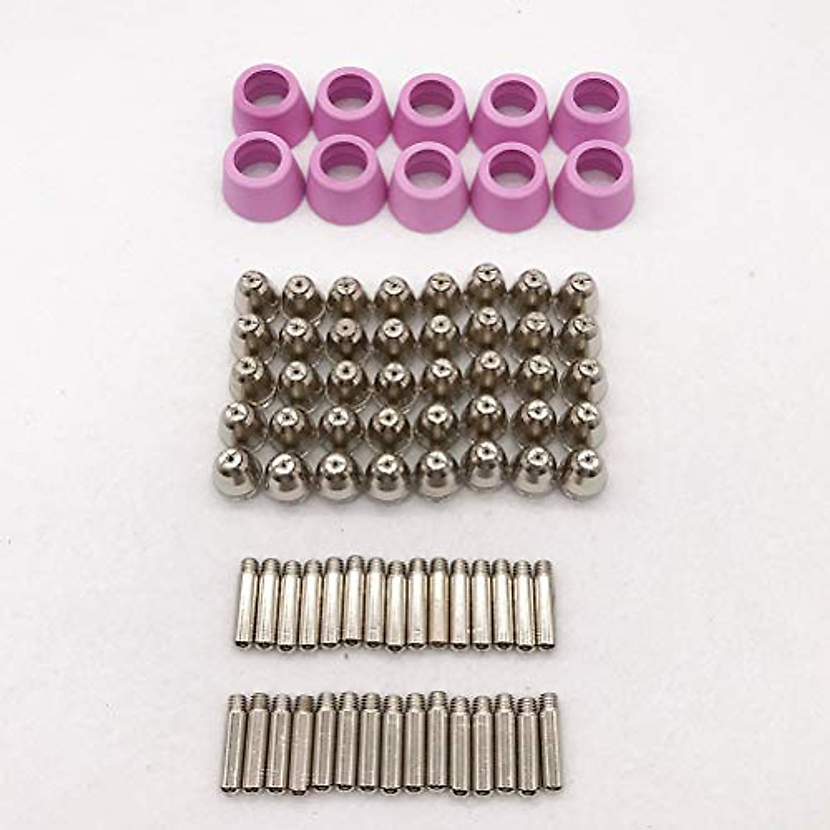 80 PCS/Set Plasma Tip Nozzle Consumables Air Plasma Cutter Suit Kit for Cutting Torch