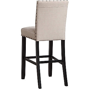 New Classic Furniture Crispin Bar Chair, 2-Pack, Natural
