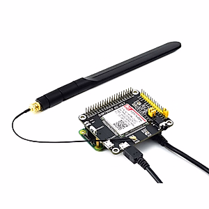 Ingcool 4G / 3G / GNSS HAT Compatible with Raspberry Pi 4B/3B+/3B/2B/Zero/Zero W/Zero WH,Jetson Nano Based on SIM7600A-H 4G Support LTE CAT4 for Downlink Data Transfer,4G Connection etc