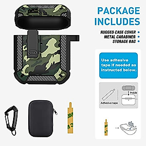 Maxjoy Protective Case Compatible with Apple AirPods 2 & AirPods 1, 2 Pack