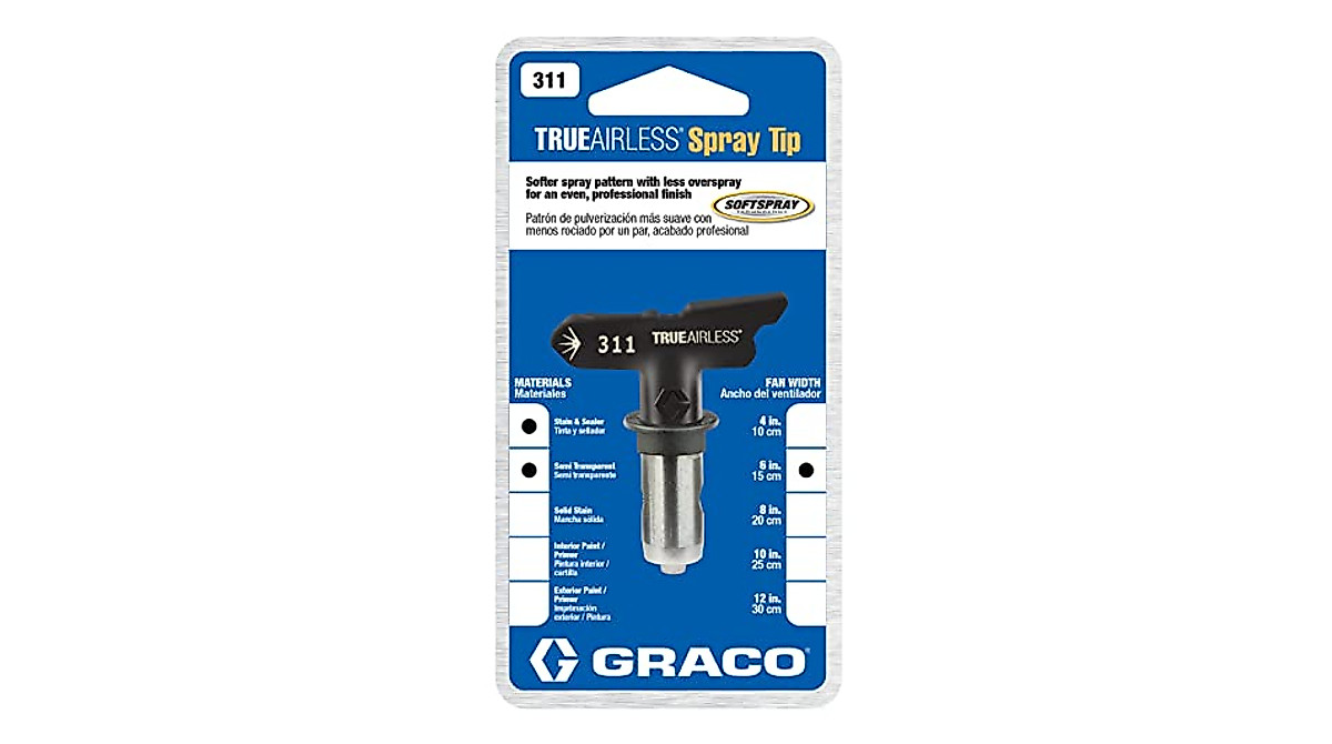 Graco TrueAirless 311 Spray Tip | SoftSpray Technology