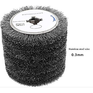 SIGNI Stainless Steel Wire Drawing Wheel for Wood and Metal Surface polishing Grinding Rust Removal