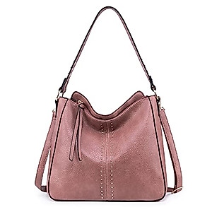 Montana West Hobo Bag for Women Designer Purses and Handbags Ladies Chic Tote Shoulder Bags,MWC-128-D.PK