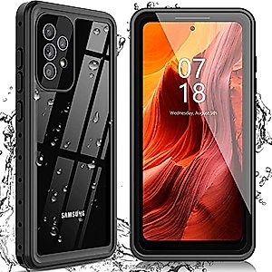 Oterkin for Samsung Galaxy A52 Case, A52 Waterproof Case Built-in Screen Protector Dustproof Shockproof IP68 Underwater Full Body Sealed Daily-Use Clear Case for Samsung A52 5G 6.5 inch