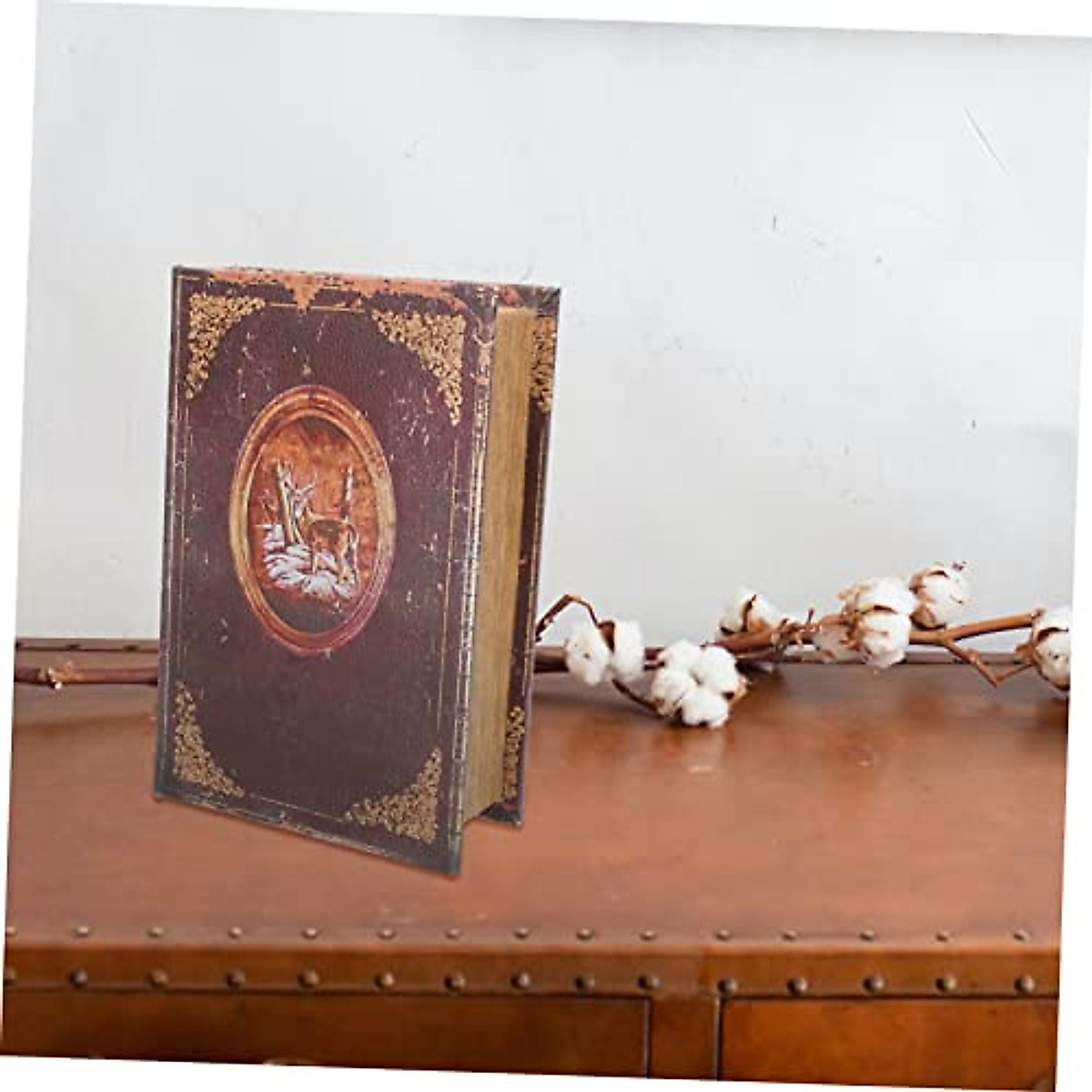 Garneck Box Bible Storage Box Para Mesa De Secret Book Safe Box Christmas Gift Box Fake Books Xmas Bible Ornament Wood Bible Box Wood Bible Case Office Wood Wooden Props