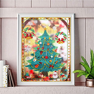 Dergo ☀ Special Shaped Diamonds Painting DIY 5D Partial Drill Cross Stitch Kits Crystal Rhinestone of Picture Serial Diamond Embroidery Arts Craft (C)