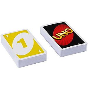 UNO - Classic Colour & Number Matching Card Game - 112 Cards - Customizable & Erasable Wild - Special Action Cards Included - Gift for Kids 7+, W2087