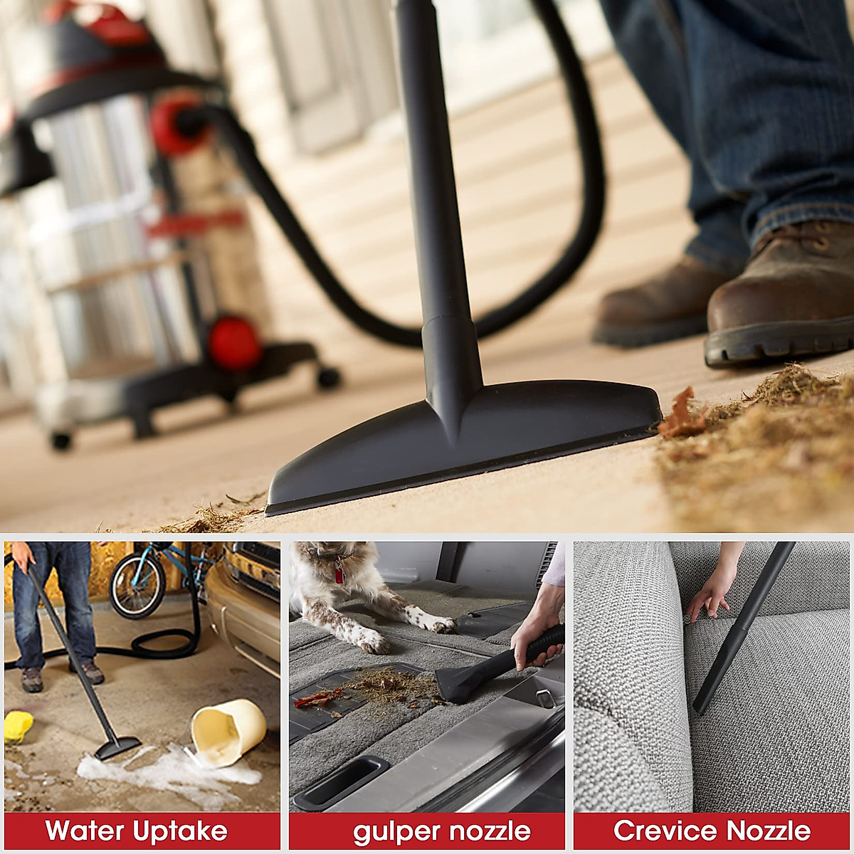 Shop-Vac 5926211 12 Gallon 6.0 Peak HP Wet/Dry Vacuum + 90304 Replacement Cartridge Filter