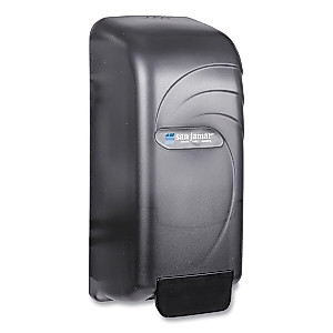 San Jamar S890TBK Oceans Universal Liquid Soap Dispenser, 4 1/2 x 4 3/8 x 10 1/2, 800mL, Black