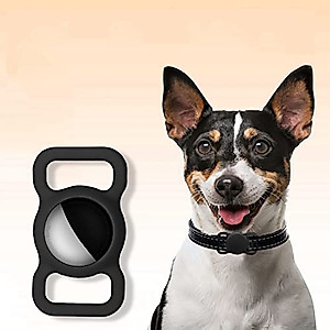 4pcs Colorful Dog Tracker Case, Pet Collar Tracker Cover, Keychain Key Ring Pet Supplies
