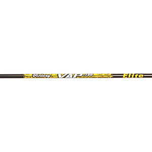 Victory Archery VAP Elite Shafts (Pack of 12), 500, Black