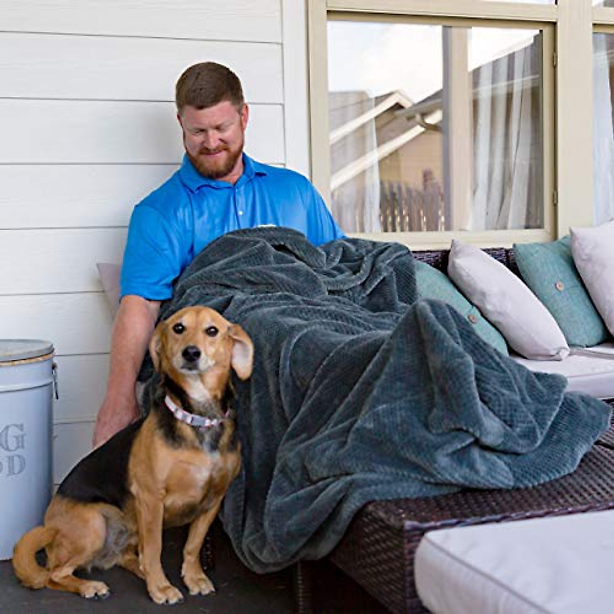 PediPocket XXL Patented Foot Pocket Blanket – Gorgeous Gunmetal – Extra Large 60” x 84” with 30” Deep Foot Pocket, Plush Fleece Blanket - Everyday Luxurious Comfort, Machine Washable, Great Gift Idea