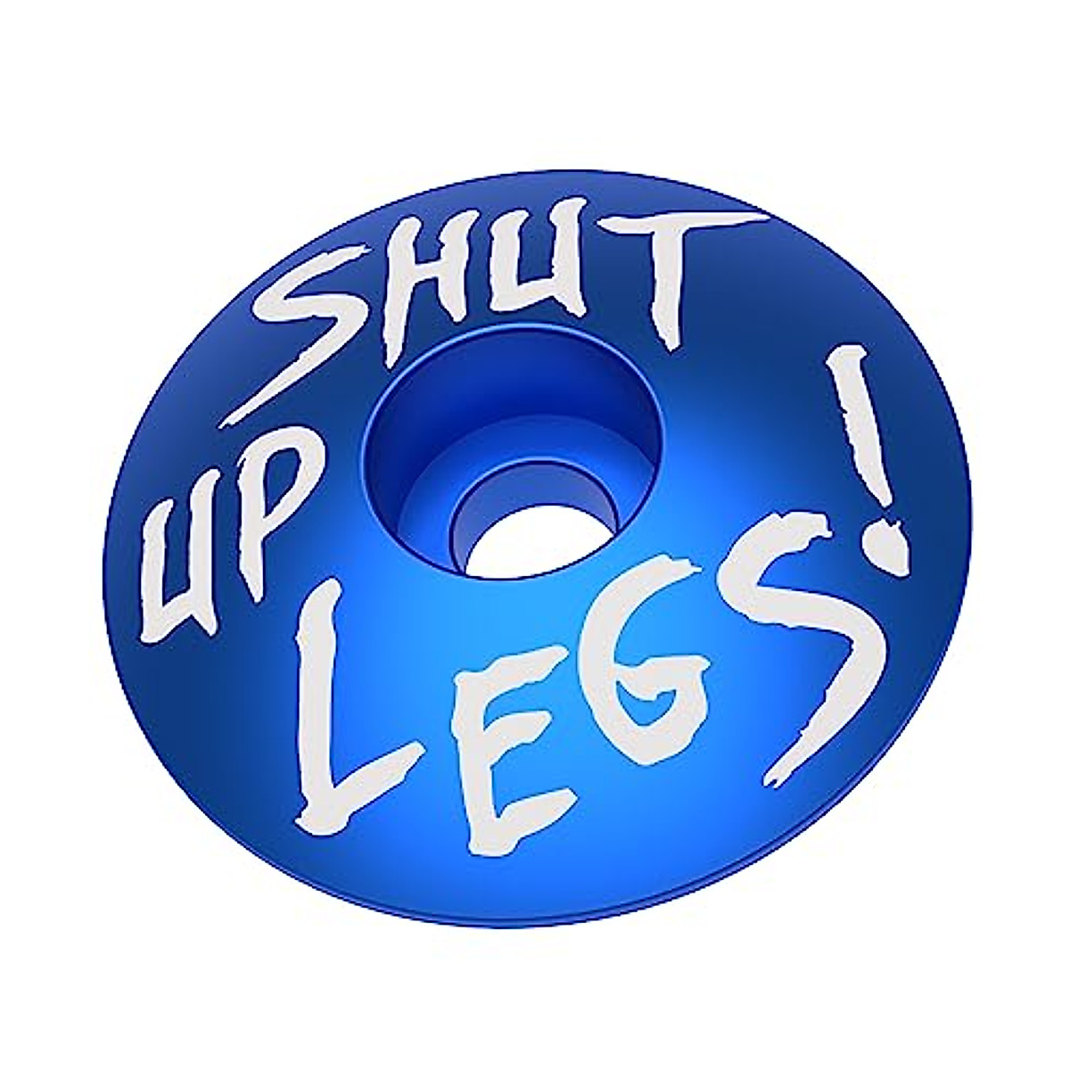 Dubbs Hardware Headset Top Cap 1-1/8 Aluminum MTB Bike Bicycle Headset Cover Stem Mountain Bike Road (Blue Shut Up Legs)