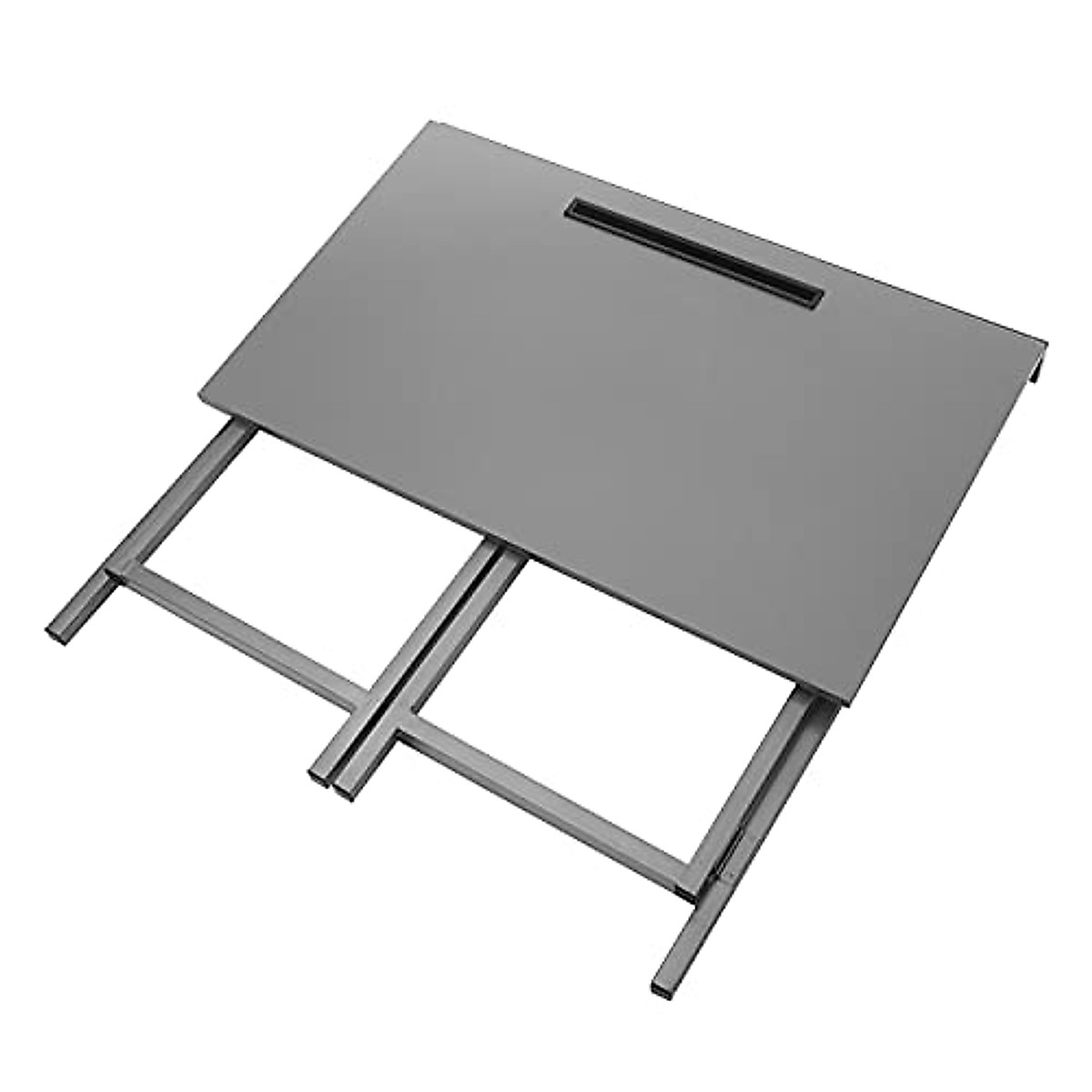 Urban Shop Tools Assembly Folding Desk with Tablet Slot, Grey