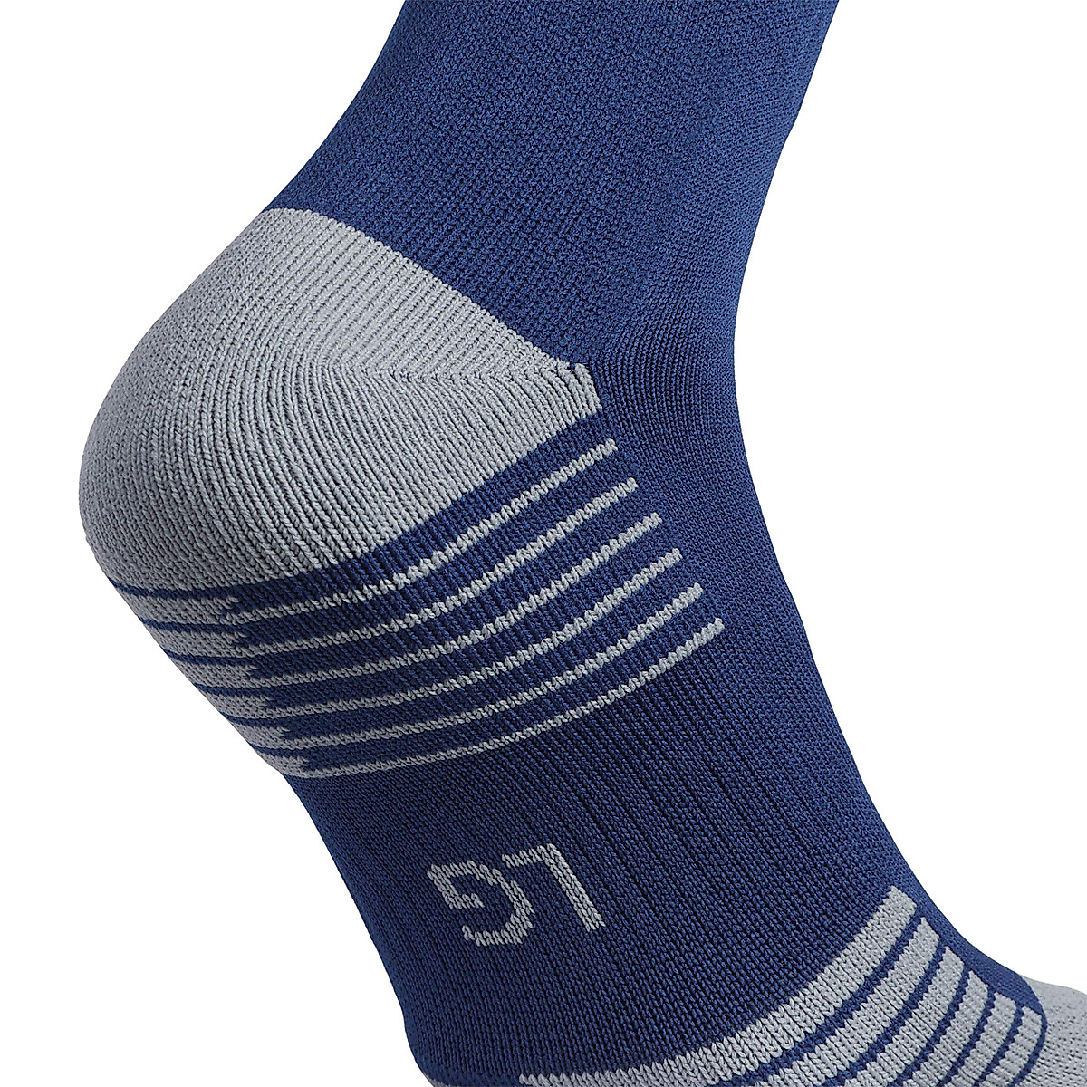 adidas Copa Zone Cushion 4 Soccer Socks (1-Pair) for Men, Women, Boys and Girls, Team Navy Blue/White, Medium